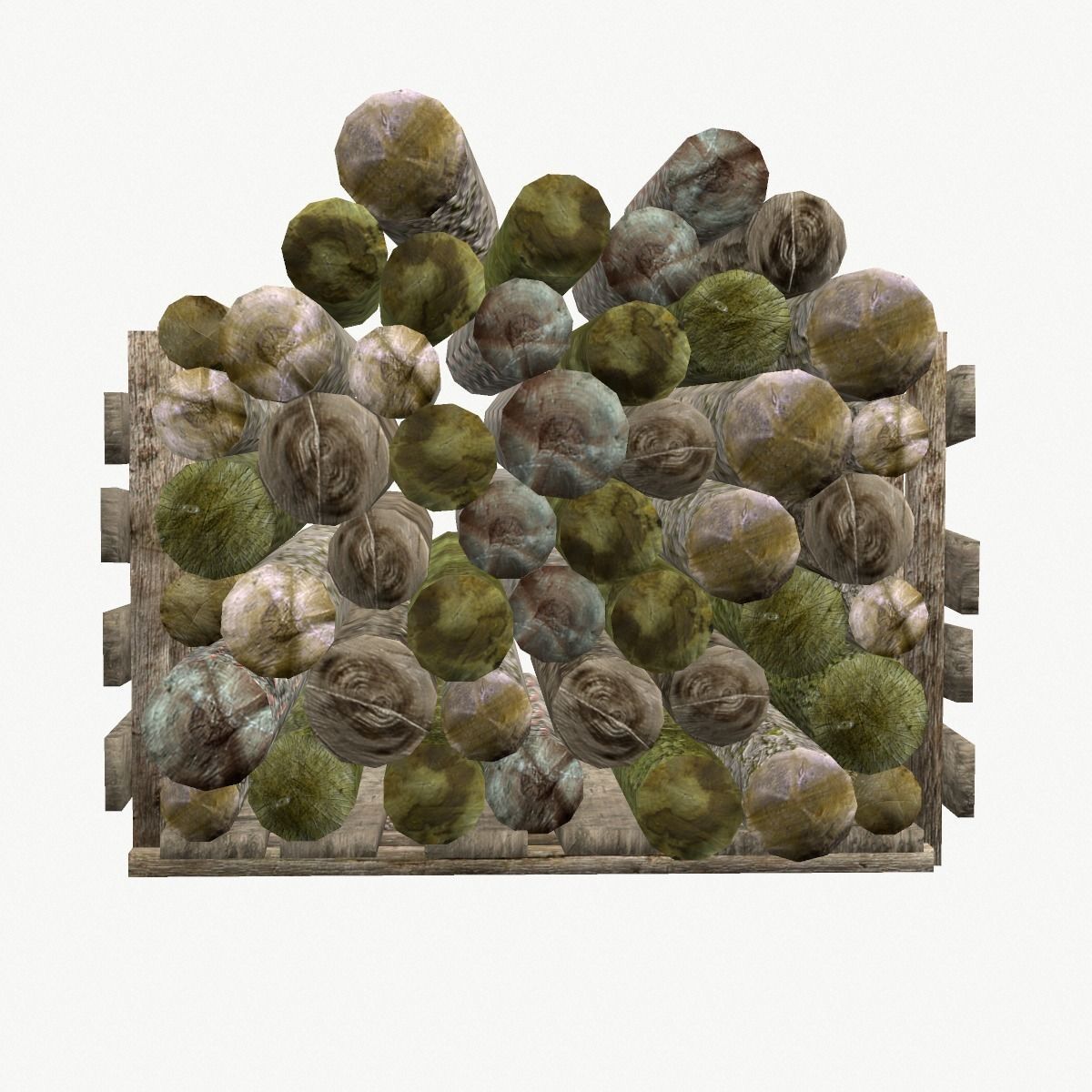 3D model Wood Log Low Poly Type 1 VR / AR / low-poly | CGTrader