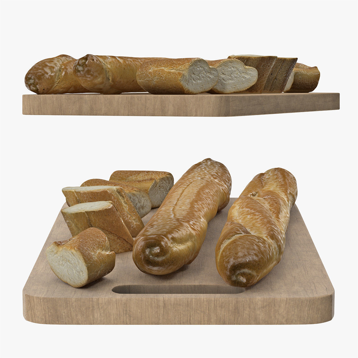 3D model Bread VR / AR / low-poly | CGTrader