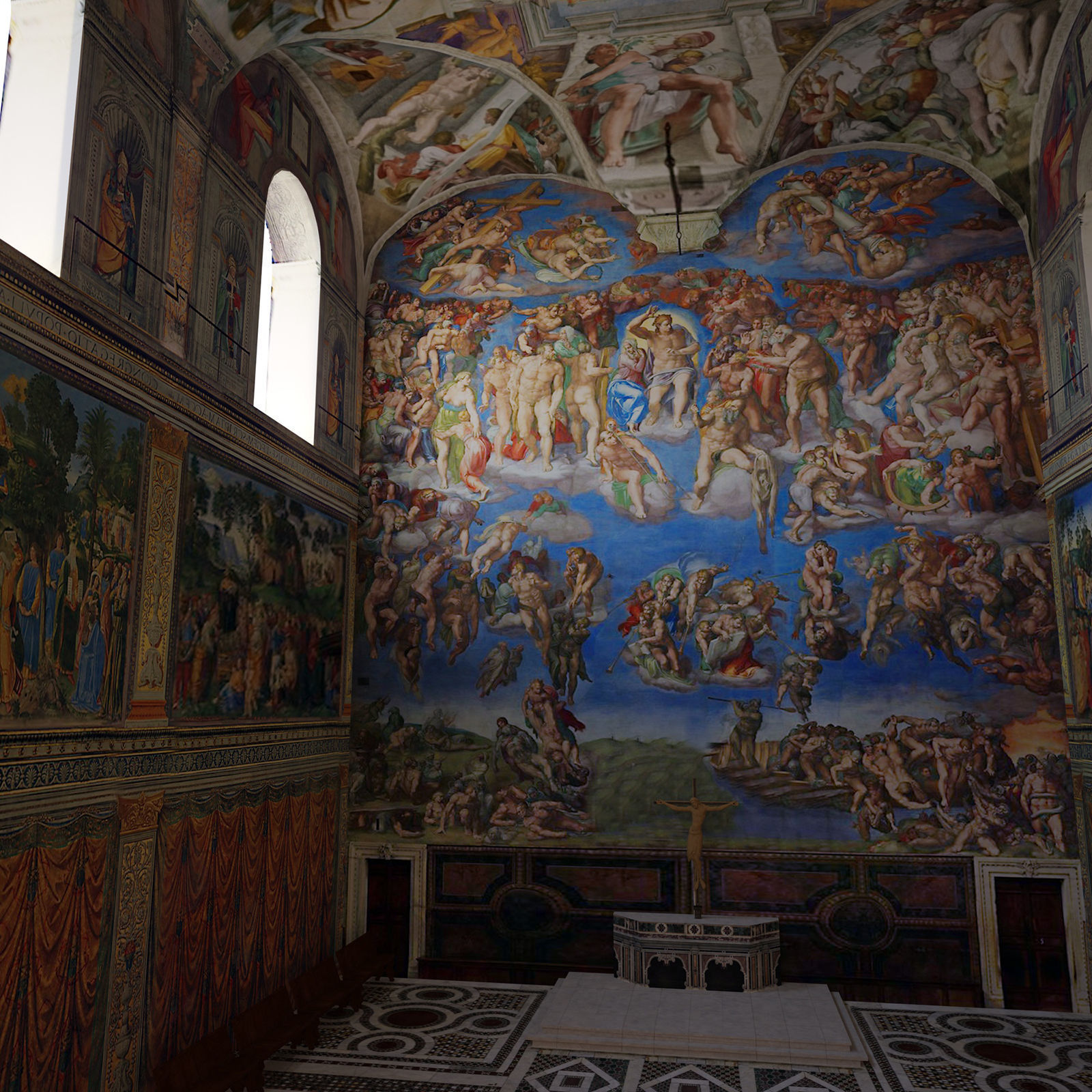 3D model Sistine Chapel Interior Low Poly VR / AR / low-poly | CGTrader