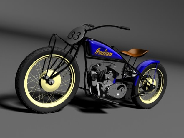 Indian Flat Track Racer 1928 3D model | CGTrader
