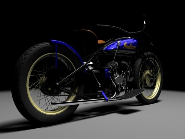 Indian Flat Track Racer 1928 3D model | CGTrader