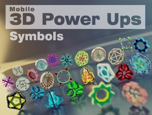 3D model Symbols Pack VR / AR / low-poly animated | CGTrader