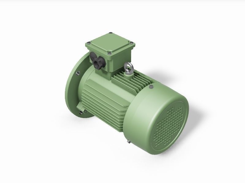 100L B5 IEC electric motor - 3D CAD model 3D model | CGTrader