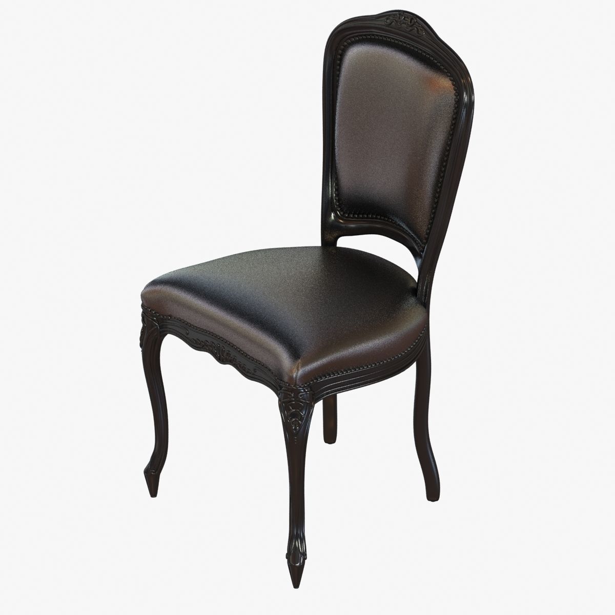 Sixinch louis armless chair 3D Model MAX OBJ 3DS FBX MTL | CGTrader.com