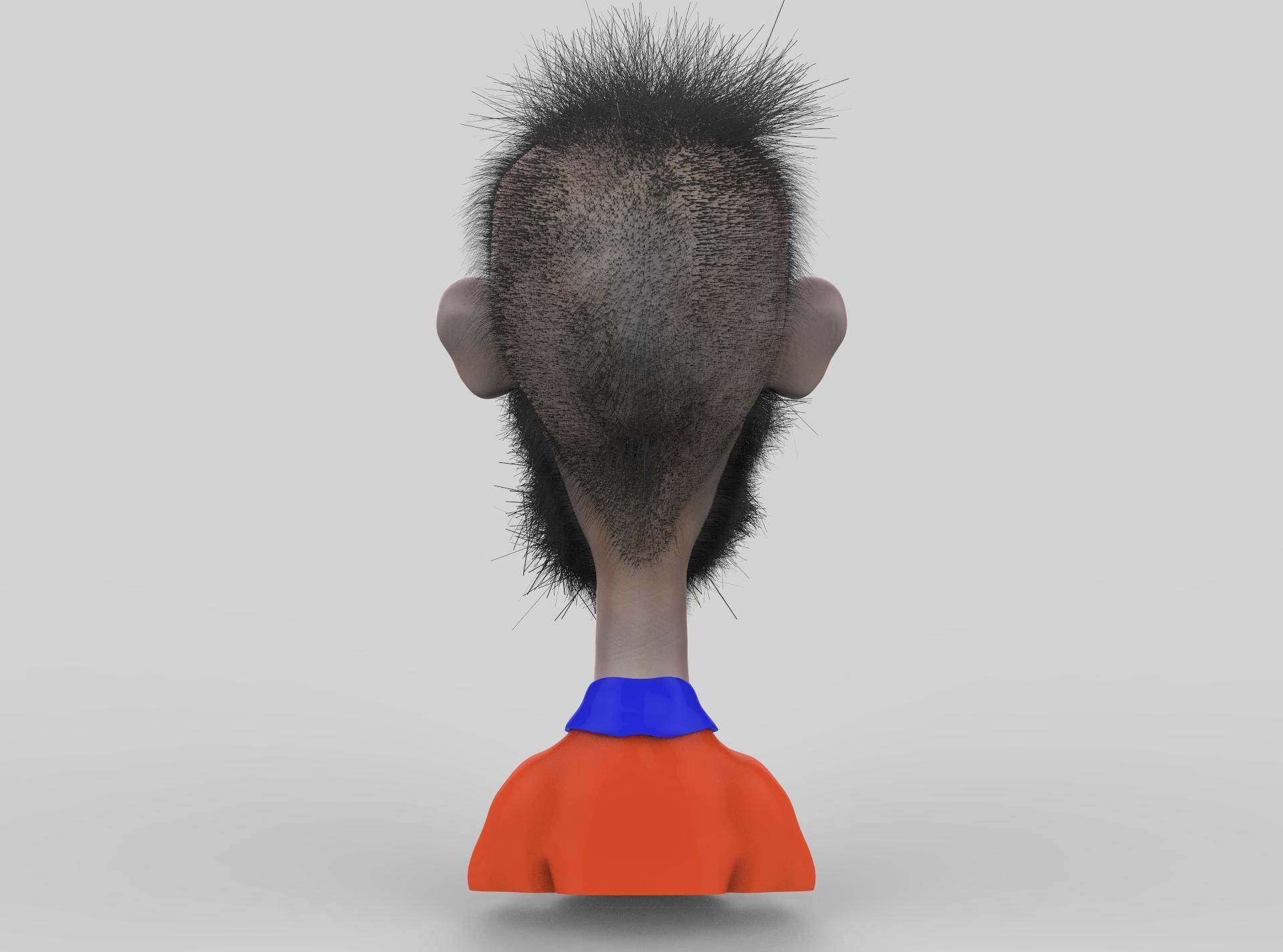 Beard Comic Character free 3D model | CGTrader