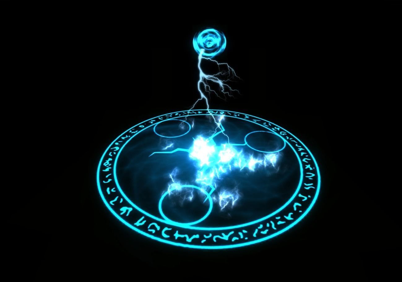 Electric Ground Spell Cast 3D model animated | CGTrader
