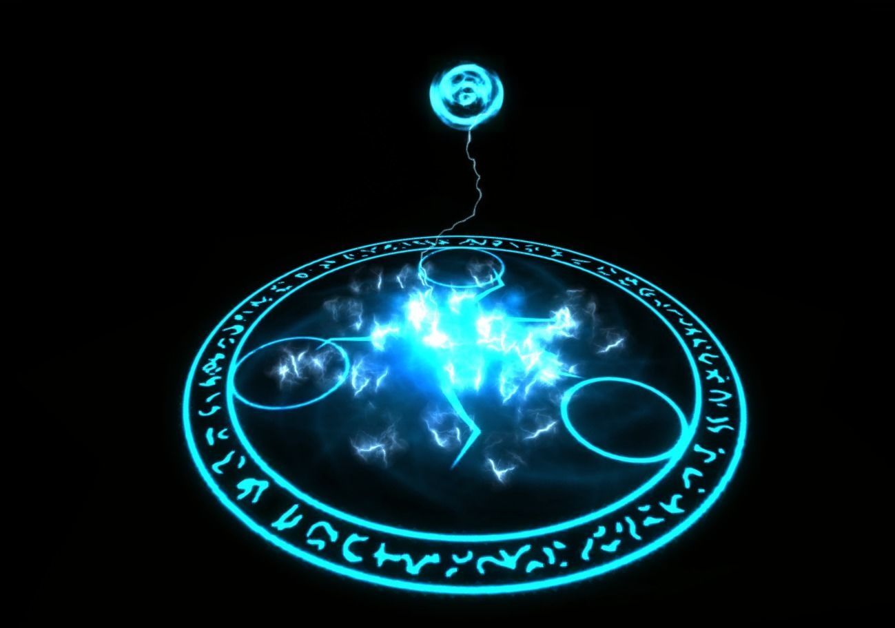 Electric Ground Spell Cast 3D model animated | CGTrader