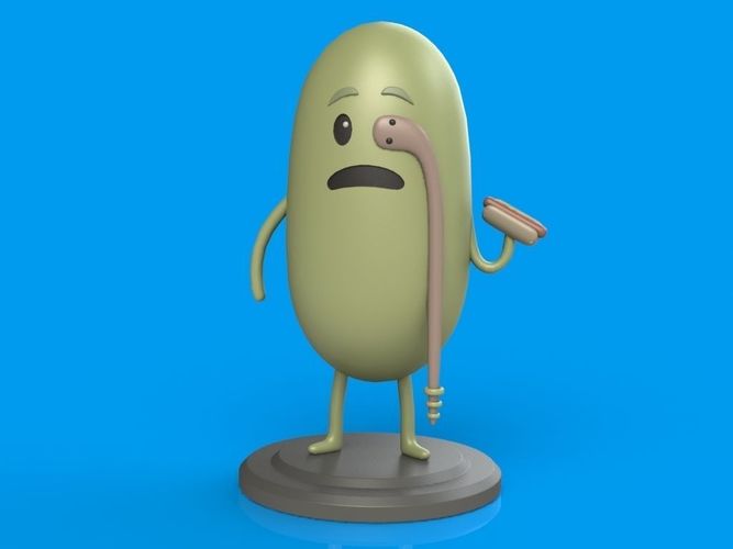 Dumb Ways to Die Character 2 3D Model 3D printable MAX OBJ FBX STL DWG ...