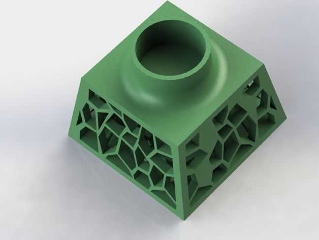 Ecosystem cube with holes in it 3D model 3D printable | CGTrader