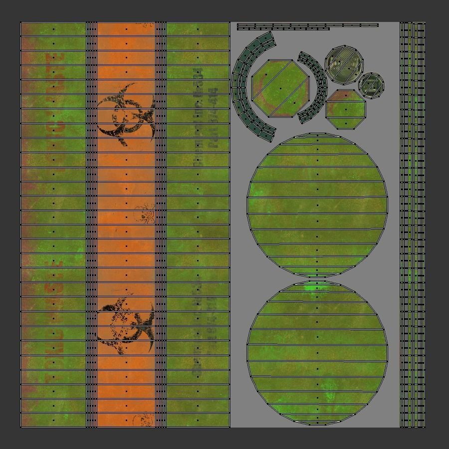 3D model Toxic Barrel Type 1 Low Poly VR / AR / low-poly | CGTrader