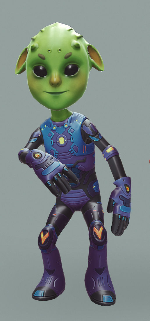3D model Pico the Alien VR / AR / low-poly | CGTrader