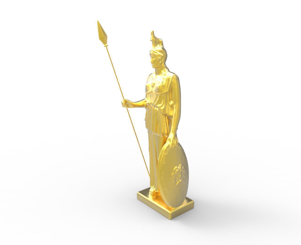 Scanned Athena Statue 3D model 3D printable | CGTrader