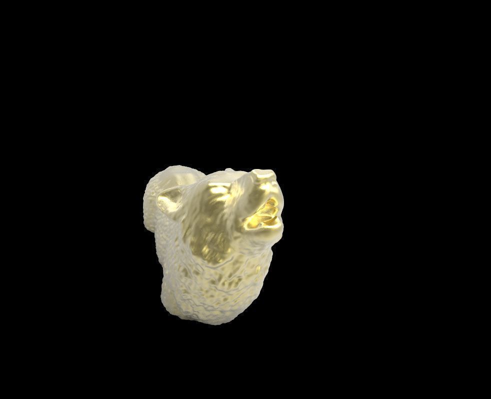 Howling Wolf Torso 3D model 3D printable | CGTrader