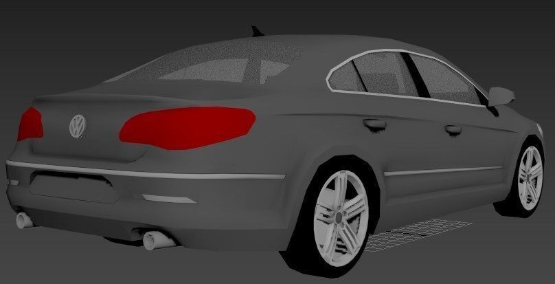 3D model Volkswagen Passat CC 2008 VR / AR / low-poly | CGTrader