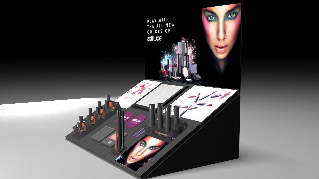 Cosmetic Display free 3D model | CGTrader