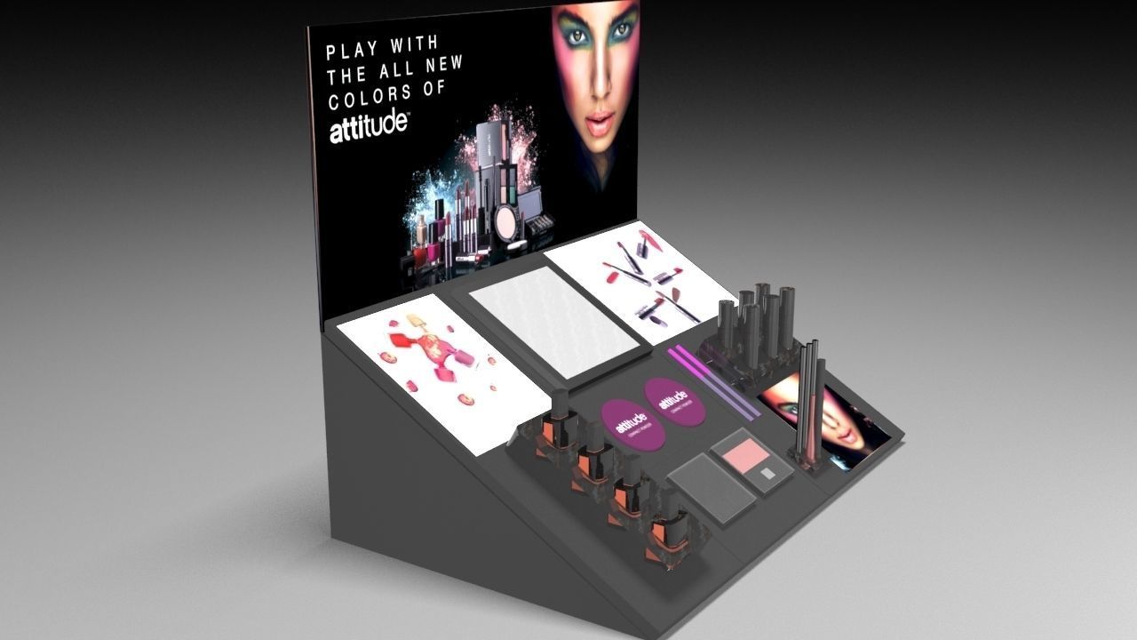 Cosmetic Display free 3D model | CGTrader