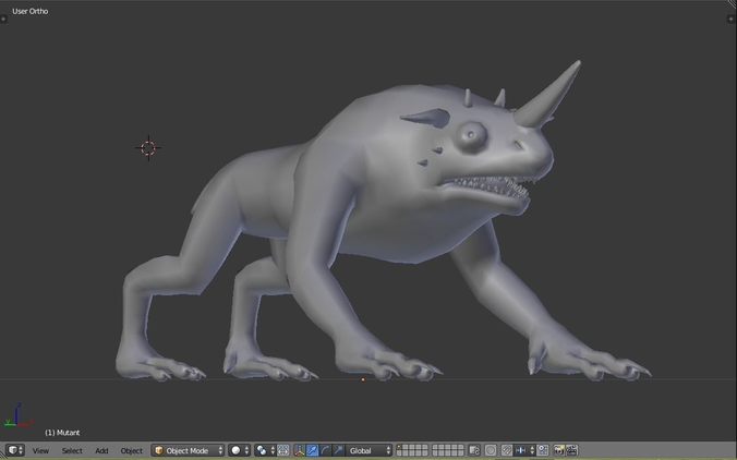 Alien Creature3 Base Mesh free VR / AR / low-poly 3D model | CGTrader