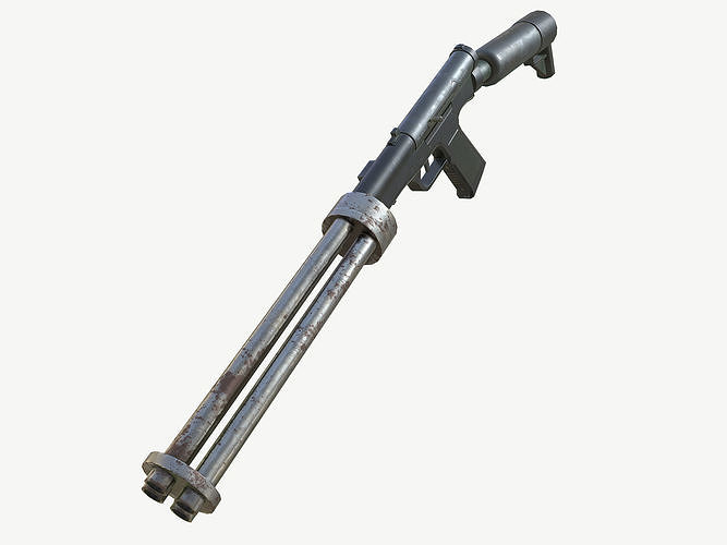 3D model SMG-60 Minigun PBR VR / AR / low-poly | CGTrader