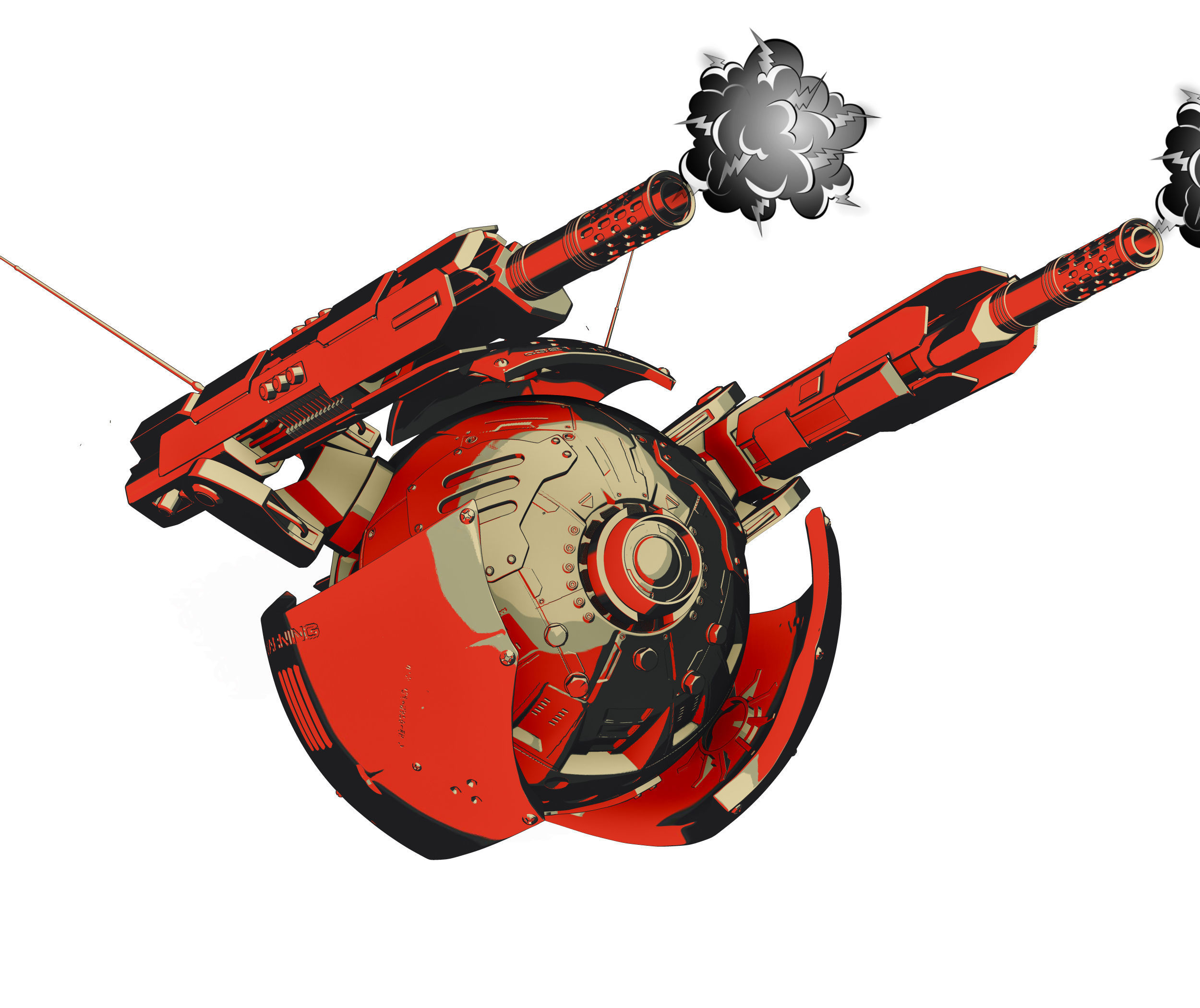 Flying Drone 3D model | CGTrader