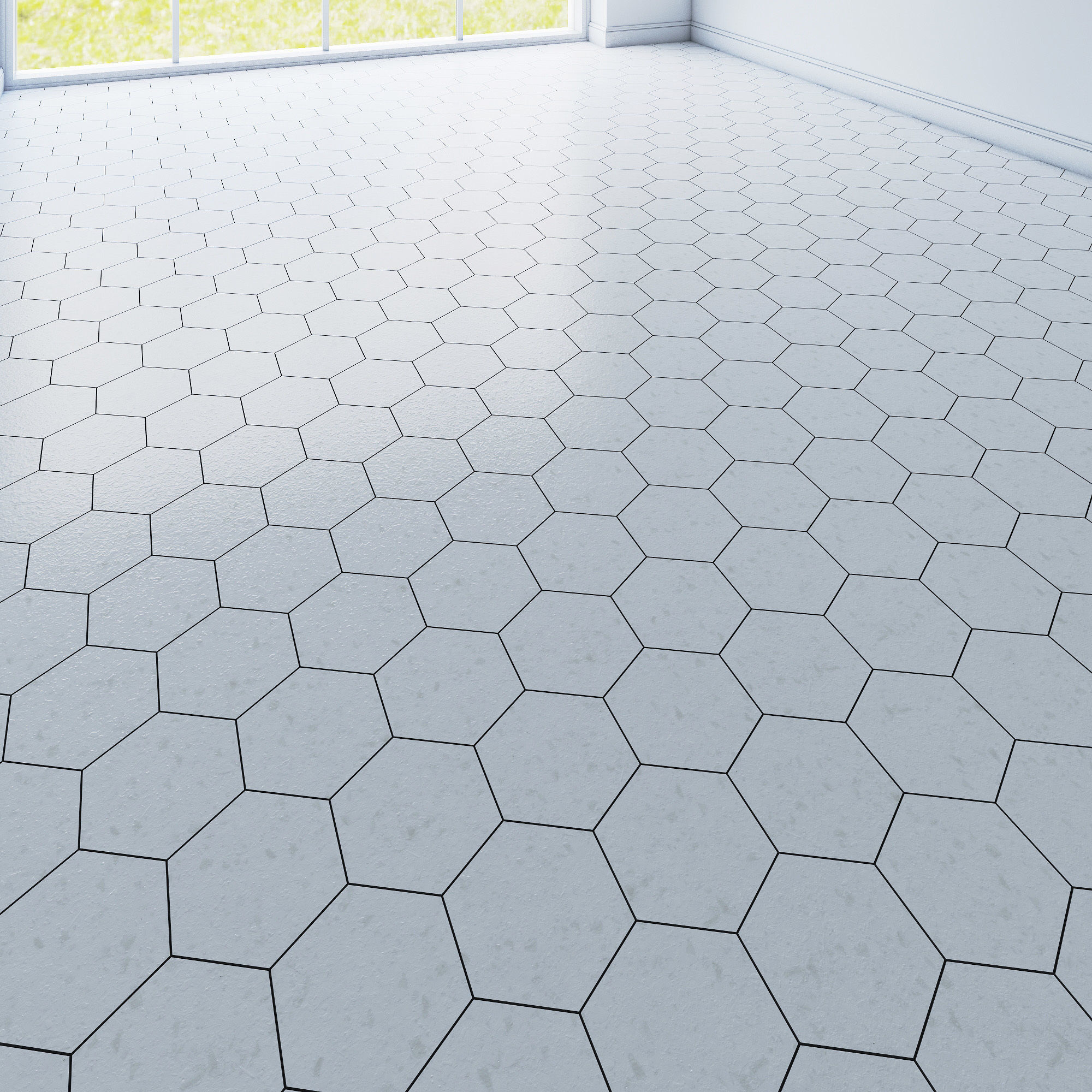 Hexagon tile 3 types free VR / AR / low-poly 3D model | CGTrader