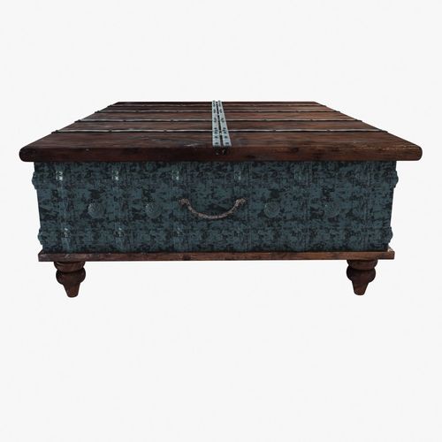 distressed trunk coffee table 3D Model MAX OBJ 3DS FBX MTL | CGTrader.com