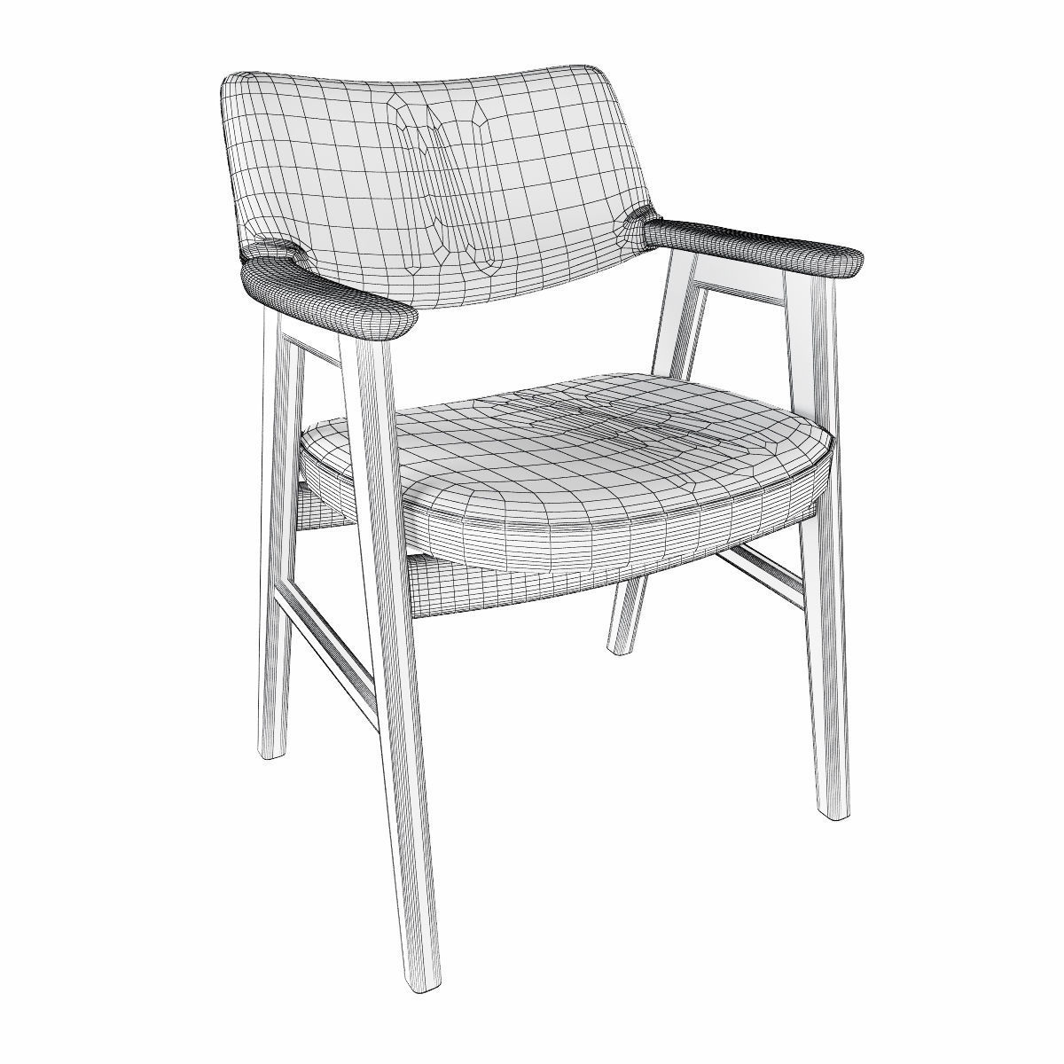 Danish Desk Chair 3D model | CGTrader