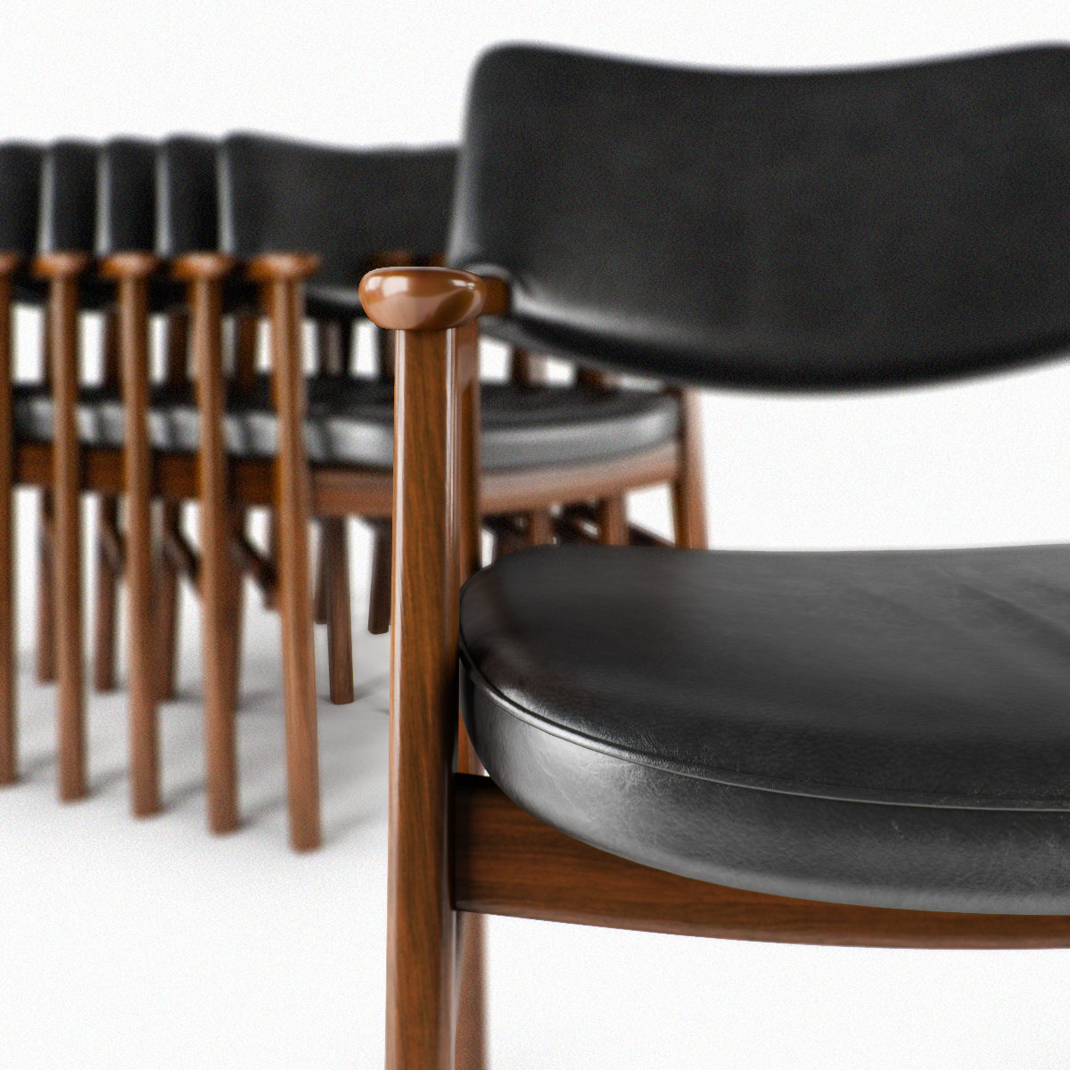 Danish Desk Chair 3D model | CGTrader