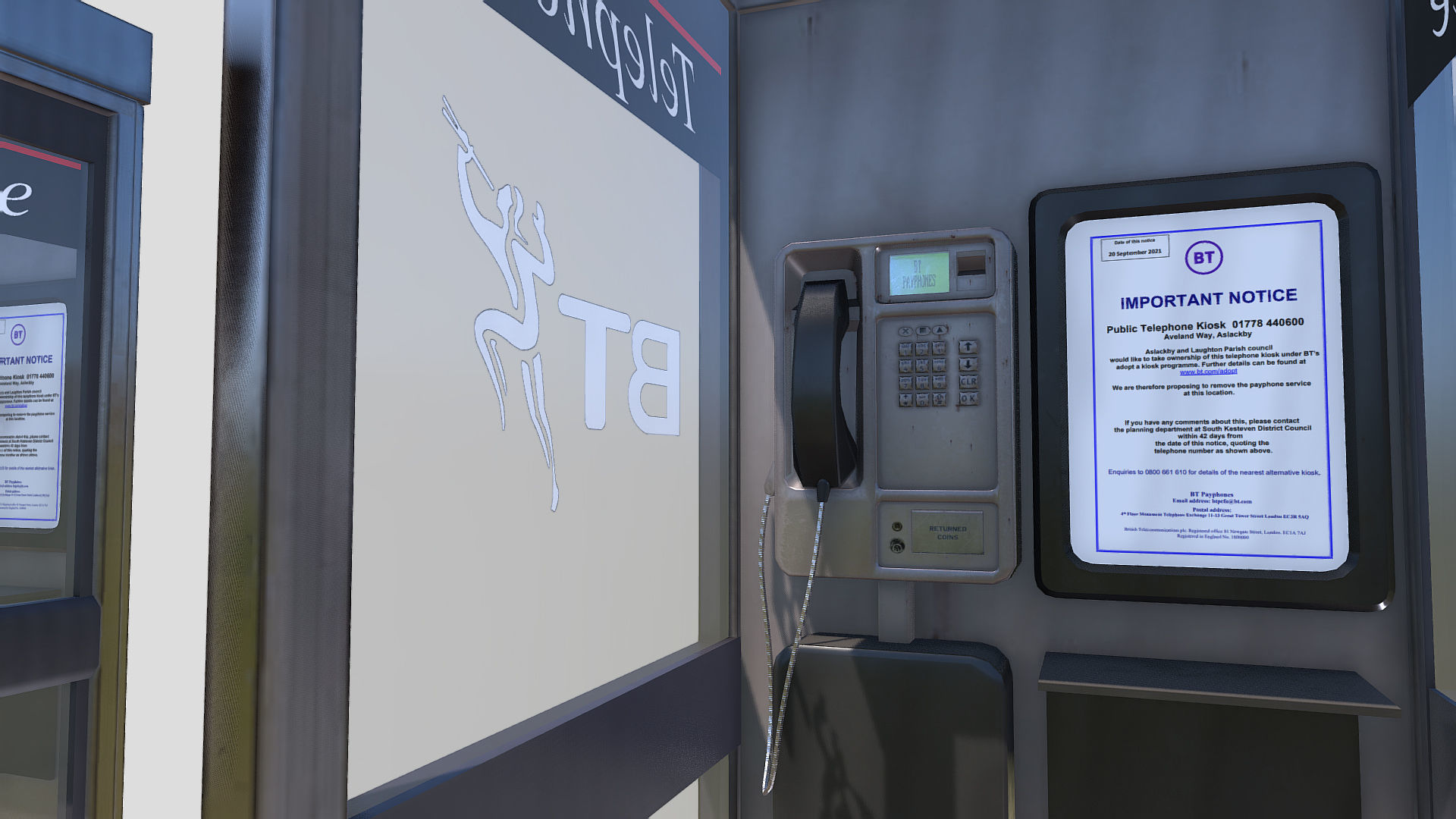 3D model Modern BT Phone booth VR / AR / low-poly | CGTrader