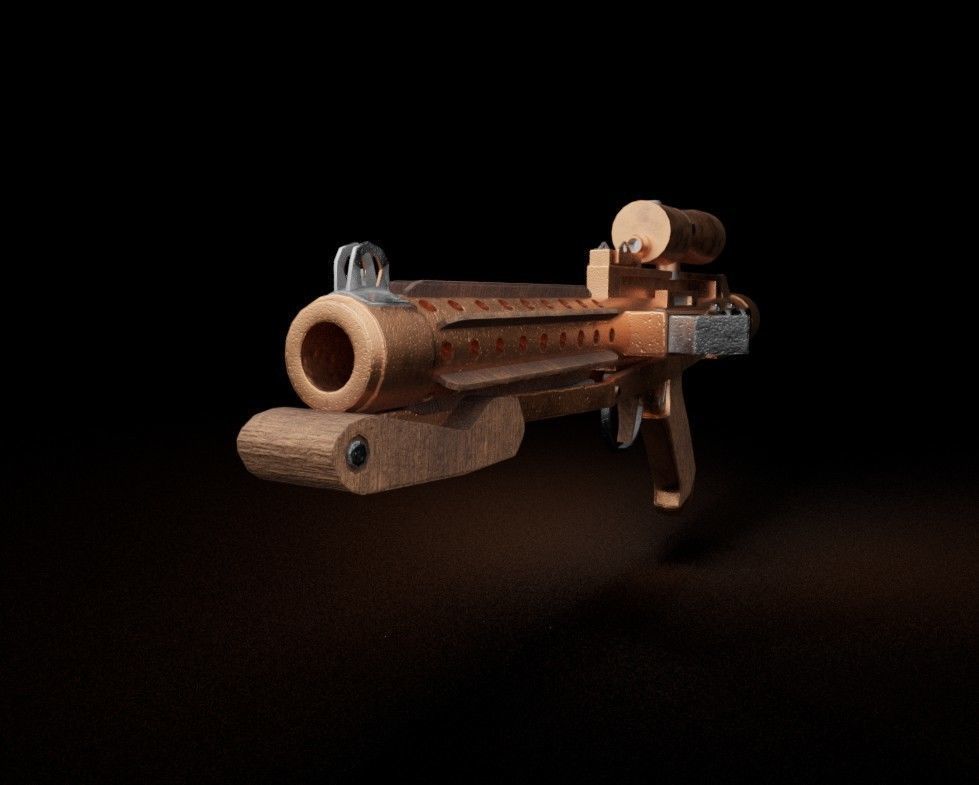 3D model Star Wars E-11 Blaster Rifle VR / AR / low-poly | CGTrader