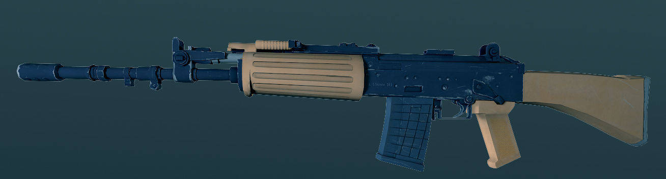 3D model insas lmg gun VR / AR / low-poly | CGTrader