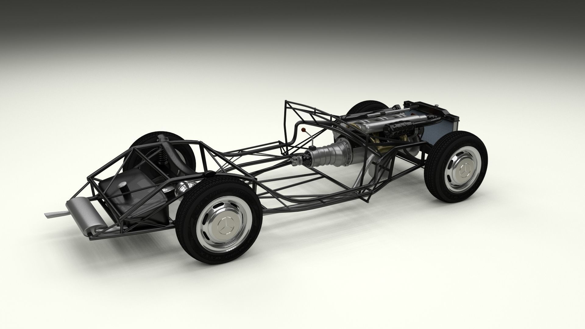 Fully Modelled Mercedes 300SL Roadster rev 3D model | CGTrader