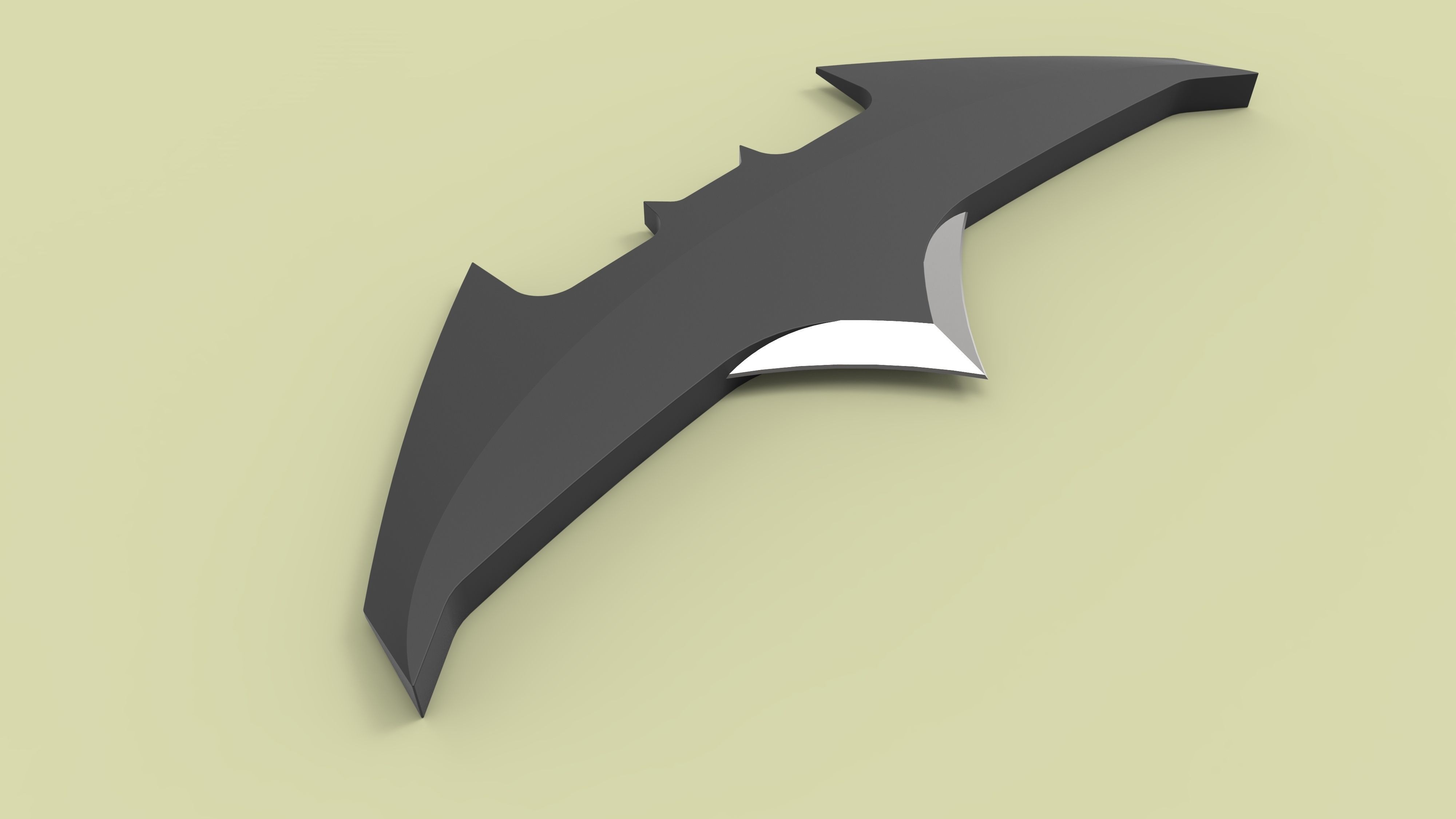Batarang version 2 3D model | CGTrader