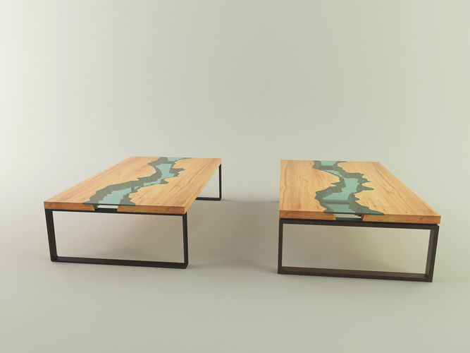 river table free 3D model | CGTrader