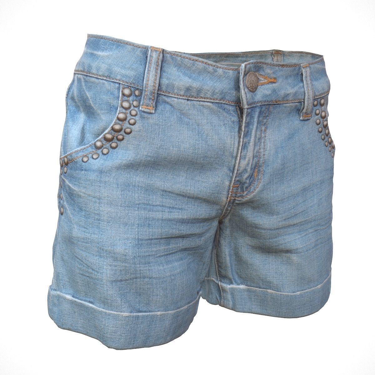 3D model Realistic Jeans Shorts VR / AR / low-poly | CGTrader