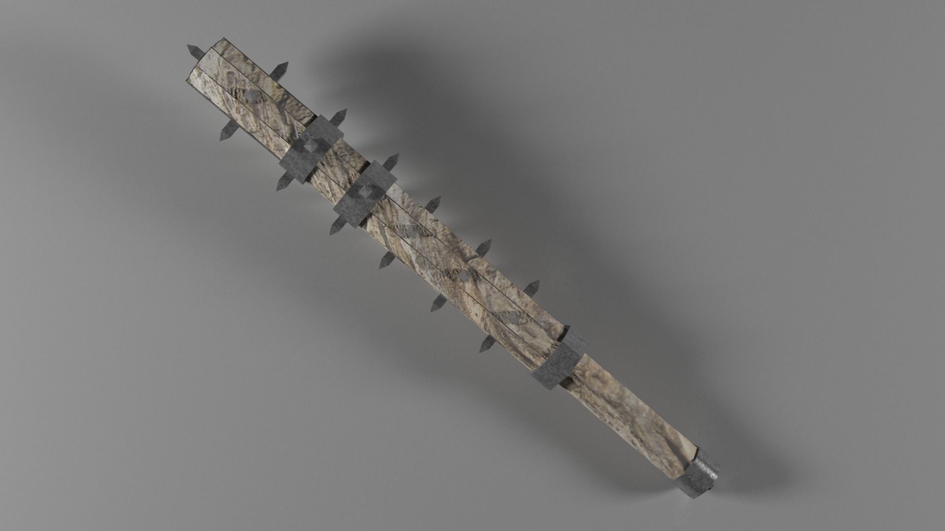 3D model Stick club weapon VR AR low-poly 3D model VR / AR / low-poly ...