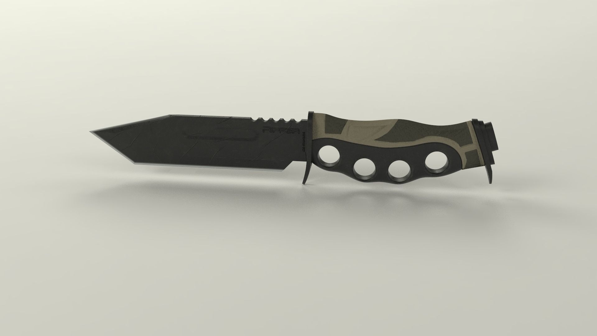 Ripper Knife 3D model | CGTrader