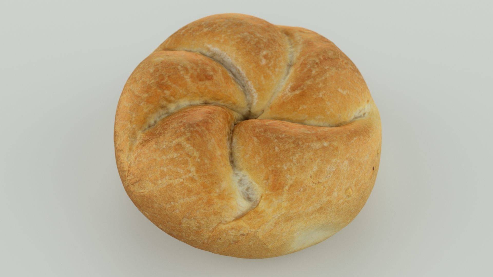 3d scan bread roll - lummerstorfer semmel 3 3D model | CGTrader