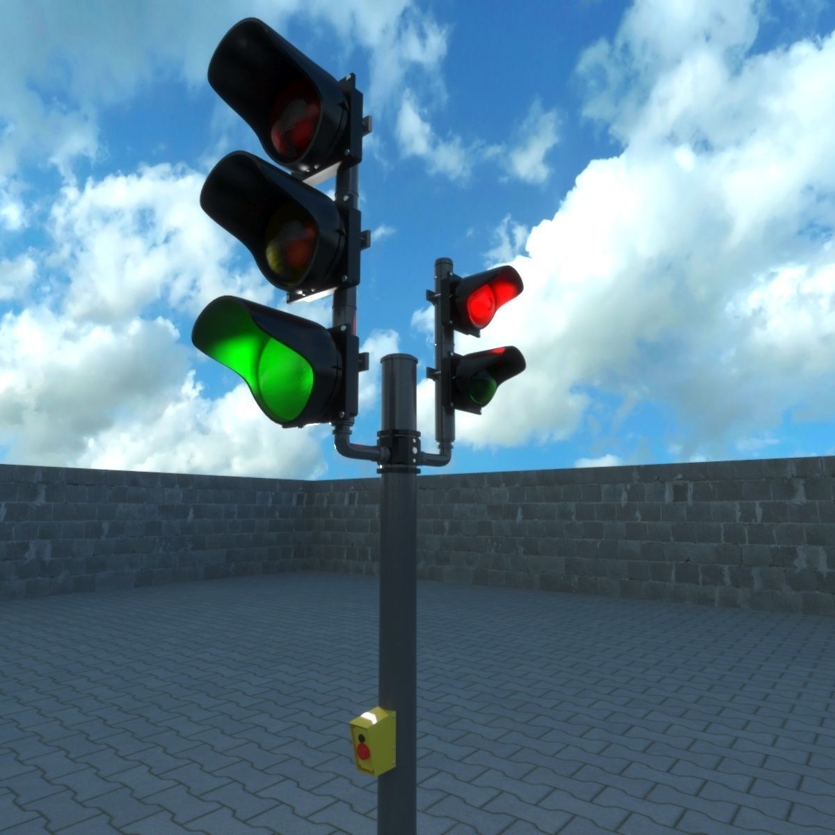 traffic lights collection 3D model | CGTrader