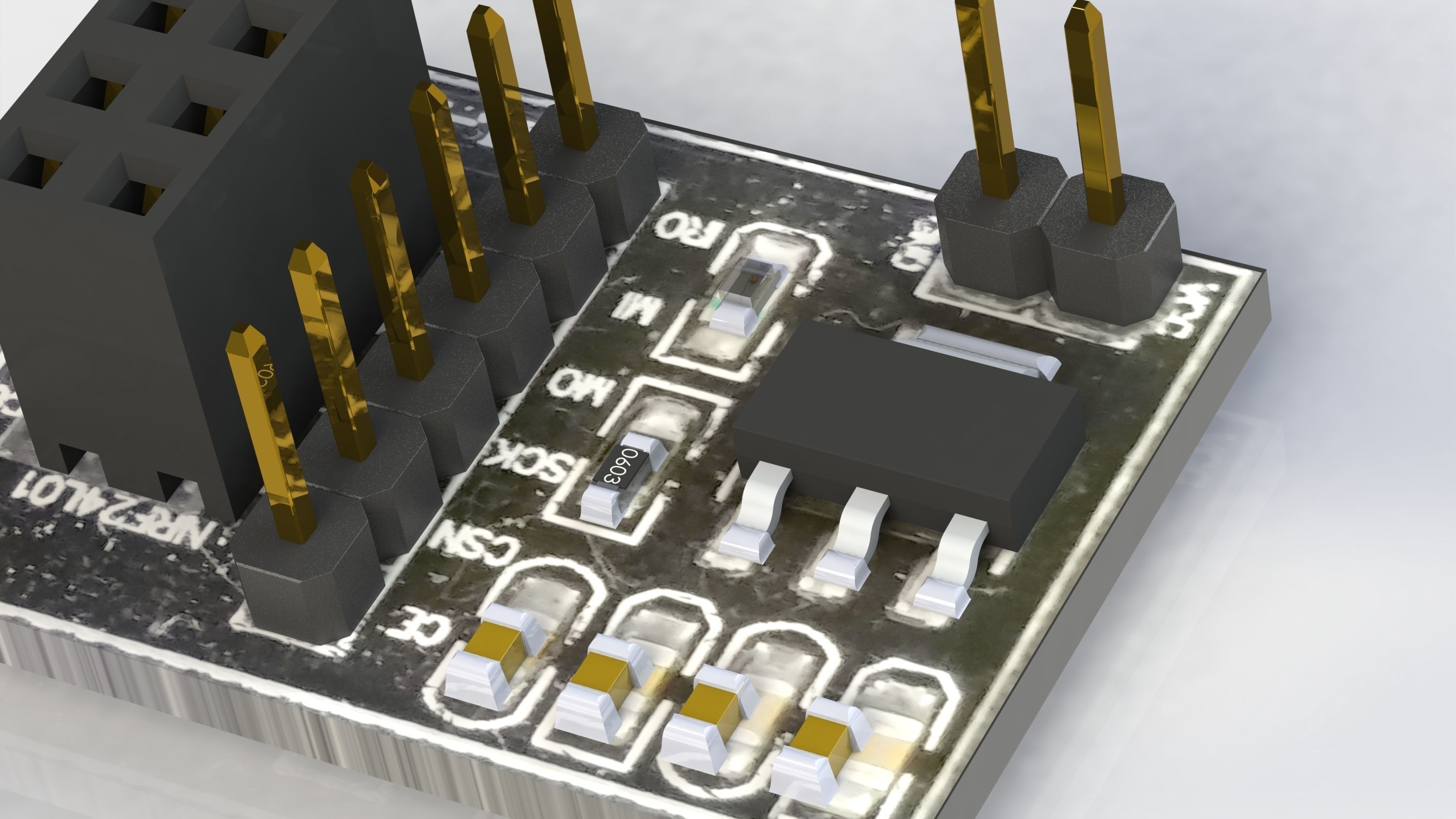 NRF24L01 Power adapter free 3D model | CGTrader