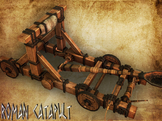 3D model Roman Catapult VR / AR / low-poly | CGTrader