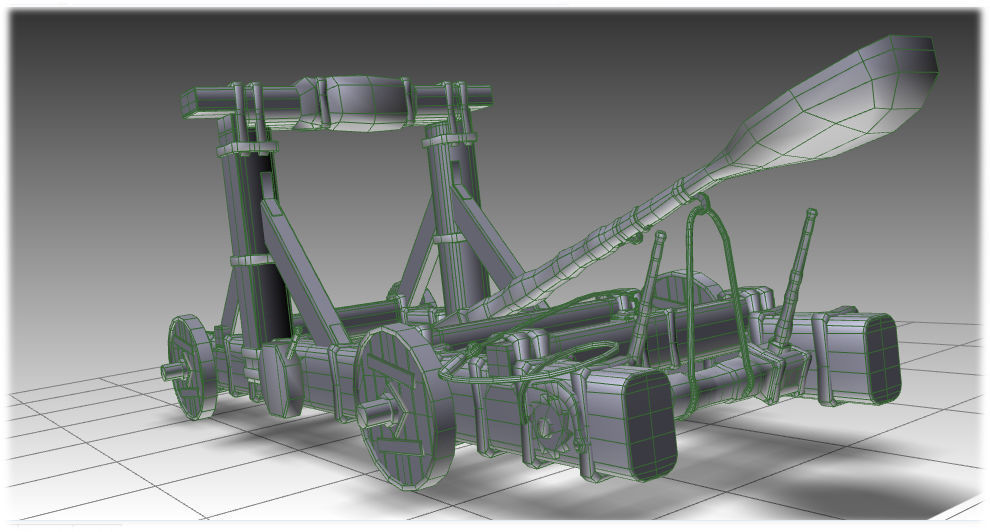 3D model Roman Catapult VR / AR / low-poly | CGTrader