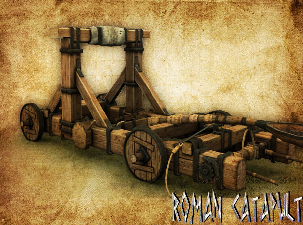 3D model Roman Catapult VR / AR / low-poly | CGTrader