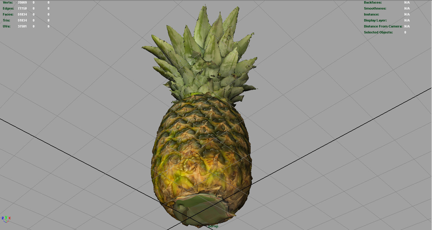 3D model Ananas pineapple VR / AR / low-poly | CGTrader