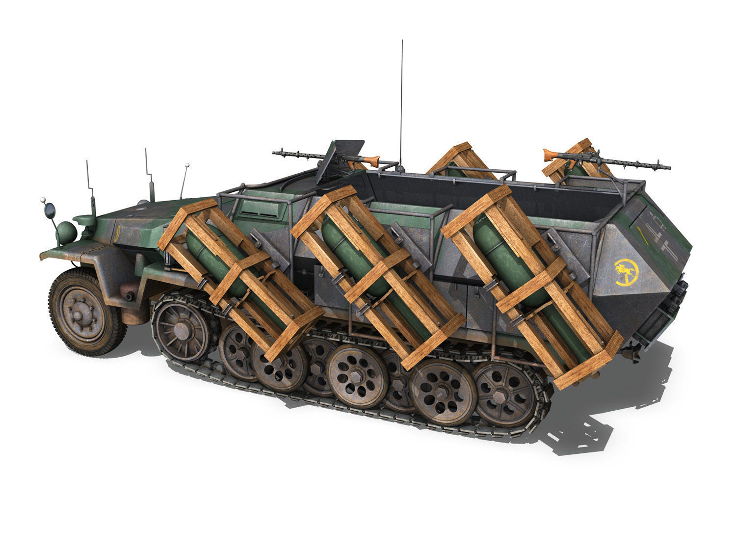 SDKFZ 251 1 - Ausf C - Ground Stuka - 24PD 3D model | CGTrader