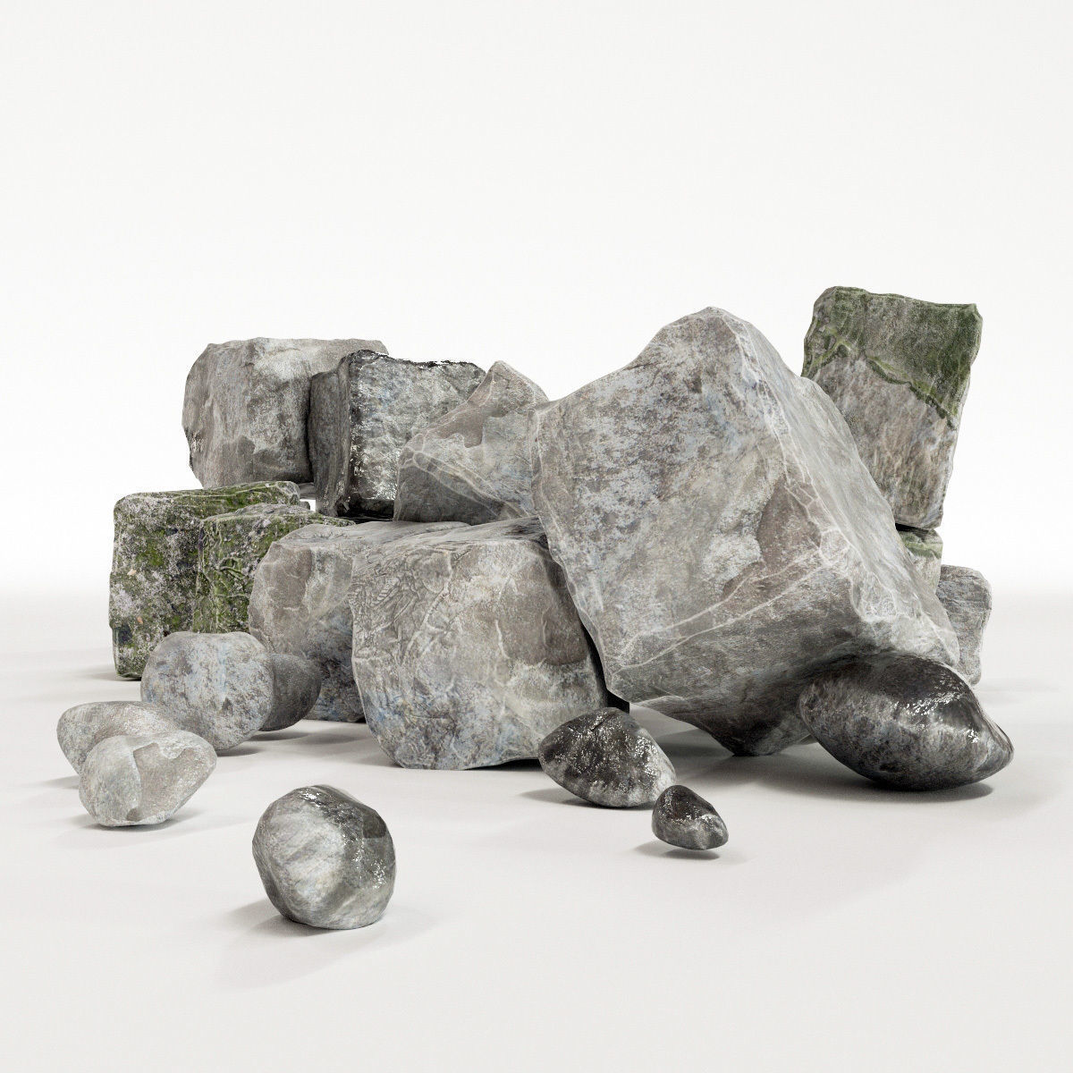 Stones Cube 3D model | CGTrader