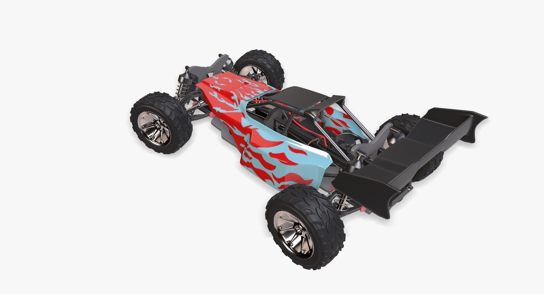 RC Car Rigged 3D model rigged | CGTrader