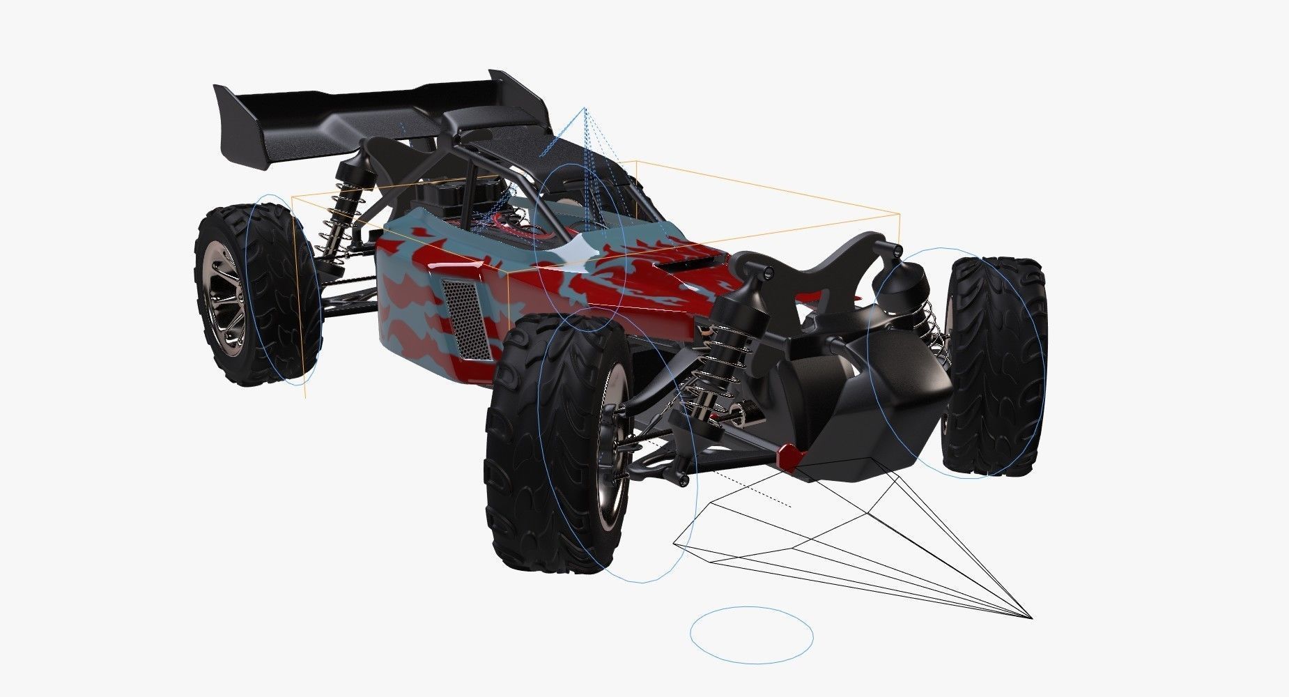 RC Car Rigged 3D model rigged | CGTrader