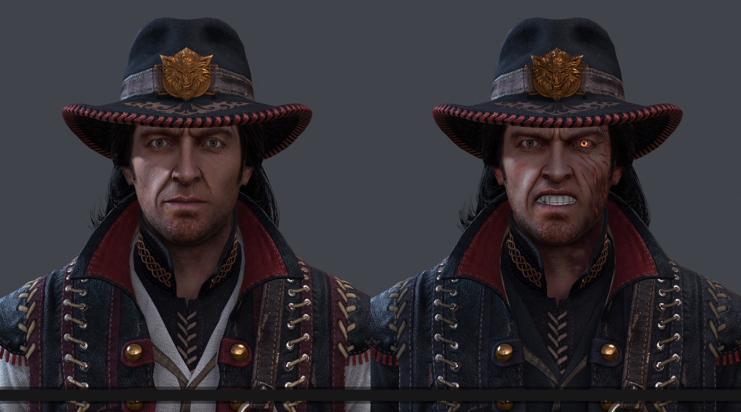 3D model wolf man 2 - NEW version - Rigged VR / AR / low-poly rigged ...