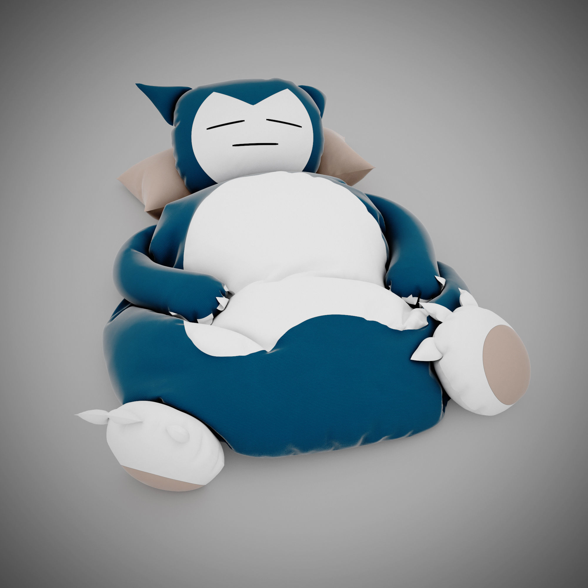 Snorlax Bed 3D model | CGTrader
