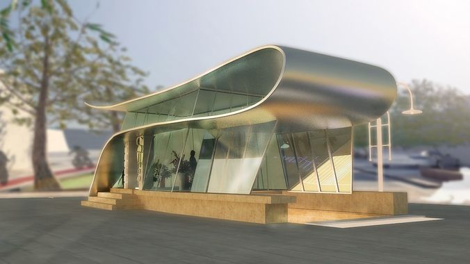 Bus station 3D model | CGTrader